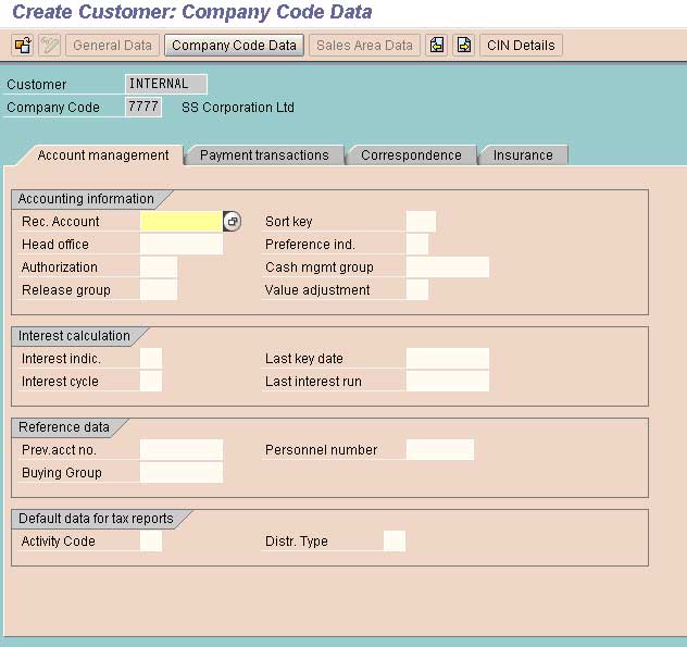 Create Customer Master Record In Sap Fico