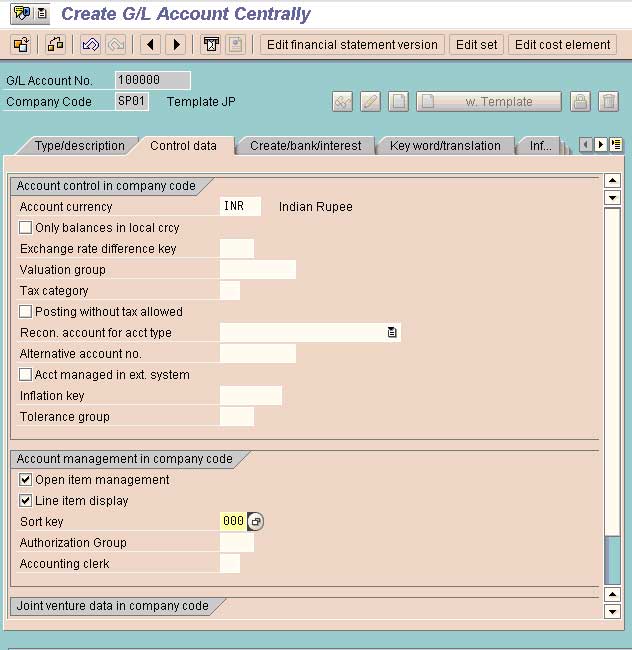 Gl Accounts Creation And Processing In Sap Fico