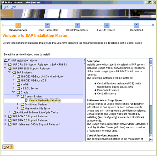 Sap Ecc6 Installation Sap Erp 2005 Support Release 1 Installation On Windows Server With Oracle 3205