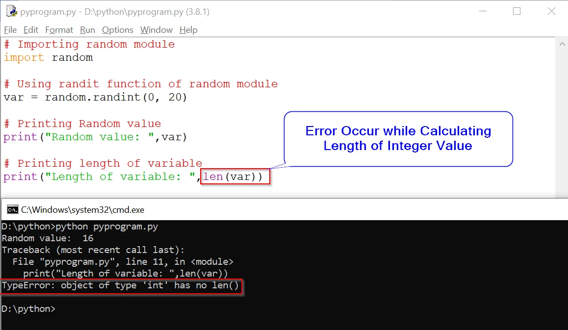 TypeError Object Of Type int Has No Len 