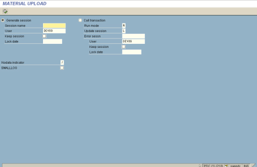ABAP Code Sample to Upload Data Using BDC Recording , PDF Book