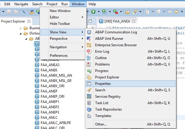 Check Whether Ddl Source Is Active In Abap Development Tools In Eclipse