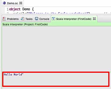 Getting Started with Scala Code Example Hello World