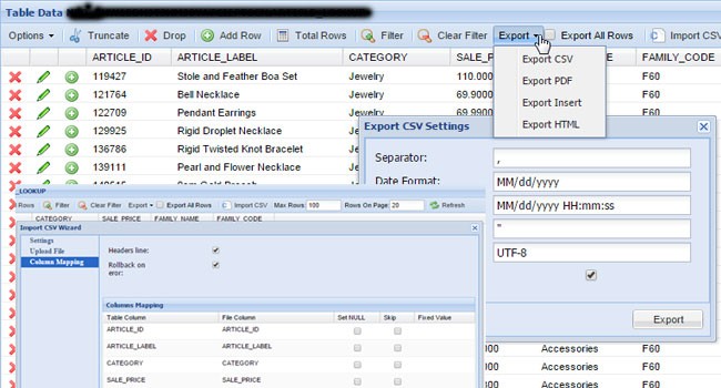 Exporting Data From Sap Hana Database