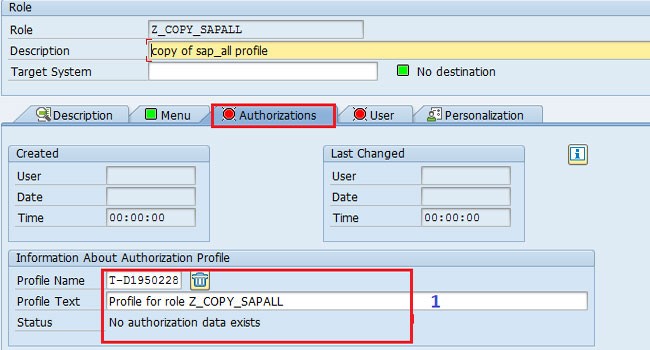 Sap All Profile And Update Missing Authorization Objects