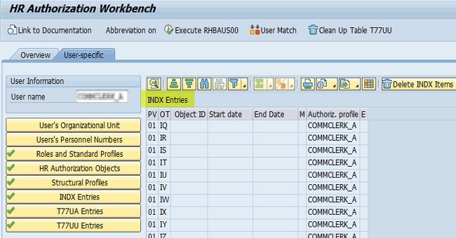 Sap Indx Table
