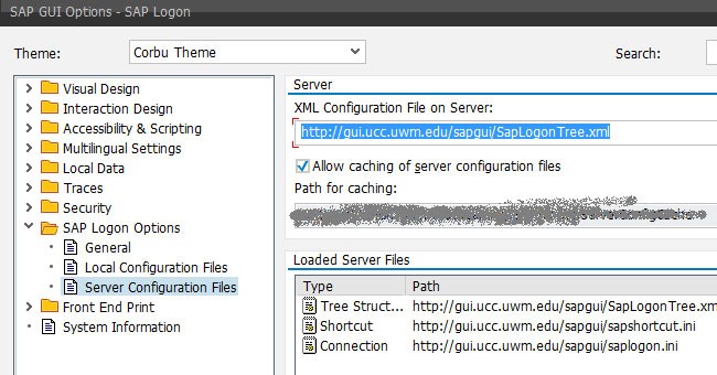 Xml Configuration File On Server Saplogontree Xml