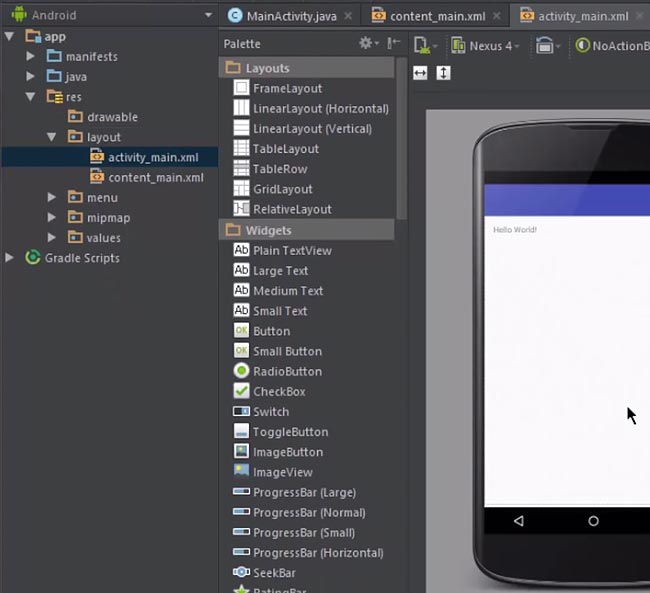 Create Multiple Action Bars