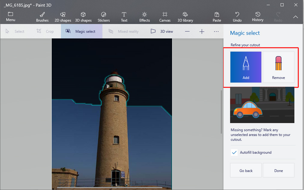 Paint 3D Transparent Background
