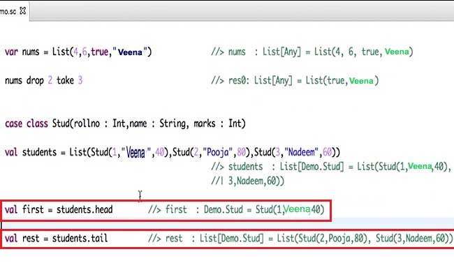 Define Complex Objects In Scala