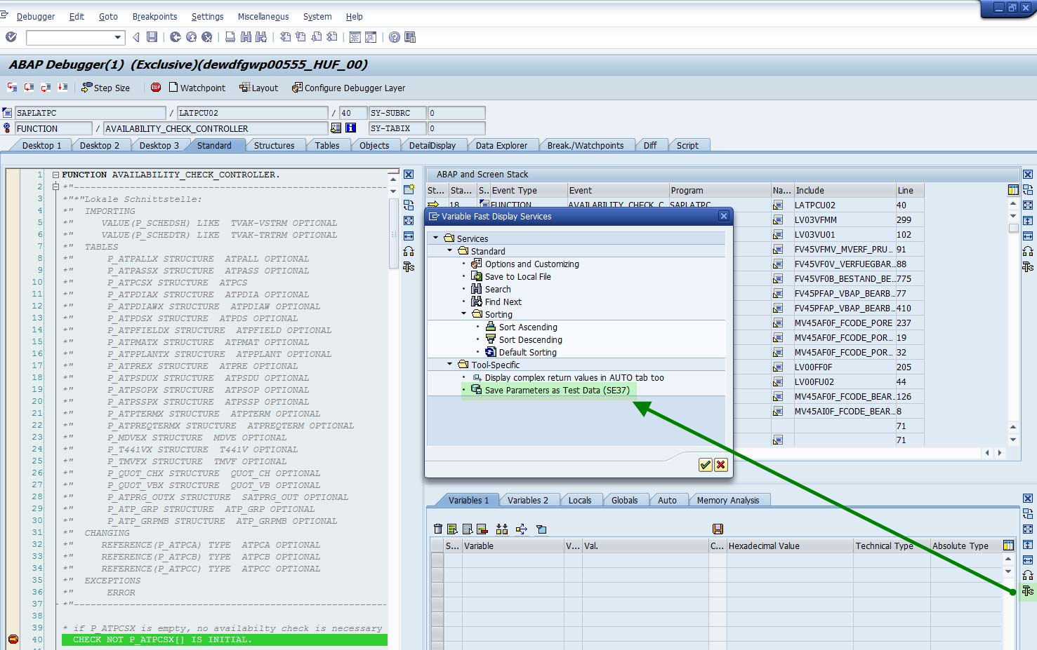 Debugger Functionality In Sap Abap 1549