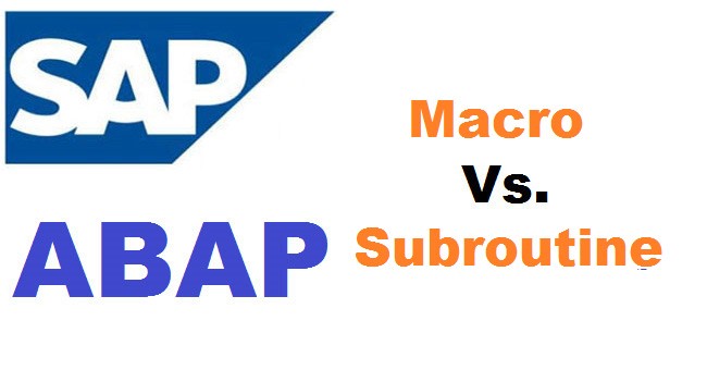 Difference Between Macro And Subroutine