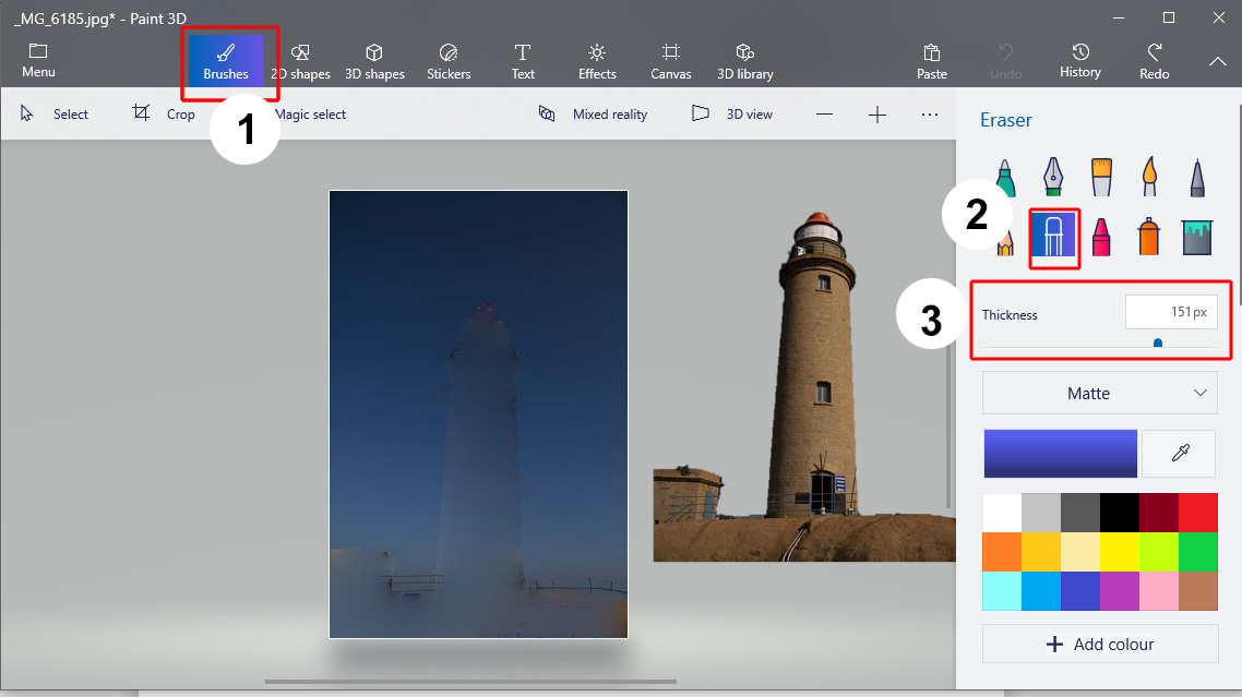 Paint 3D Transparent Background