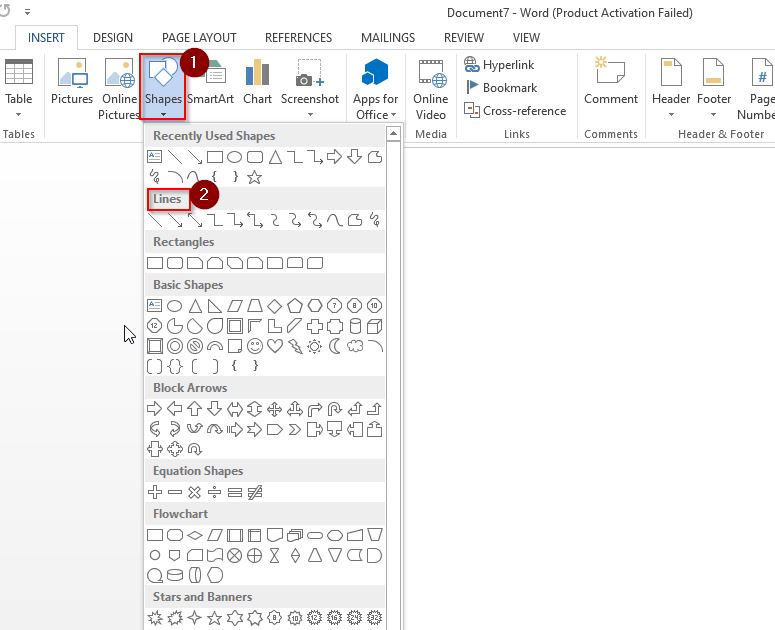 Draw A Line In MS Word 5 Simple Methods