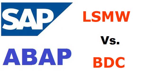 Differences between LSMW and BDC