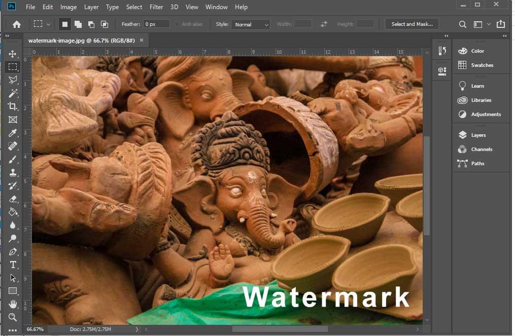 How To Remove A Watermark From A Complex Photo In Photoshop Assetsvsa