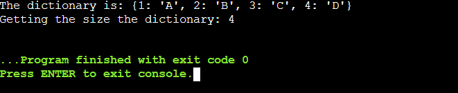 get-size-of-dictionary-in-python