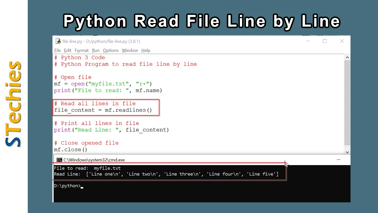 Read A File Line By Line In Python