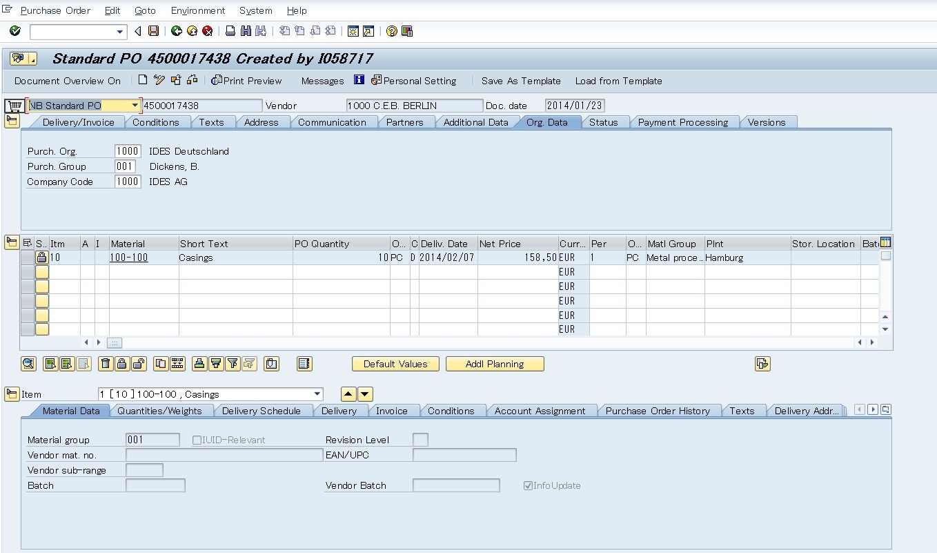 Function Module (FM) BAPI_PO_CHANGE Purchase Order (PO) in SAP ABAP