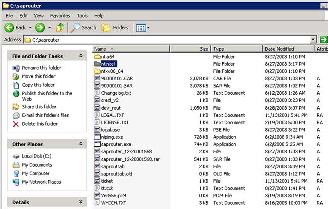 SAP ROUTER Installation